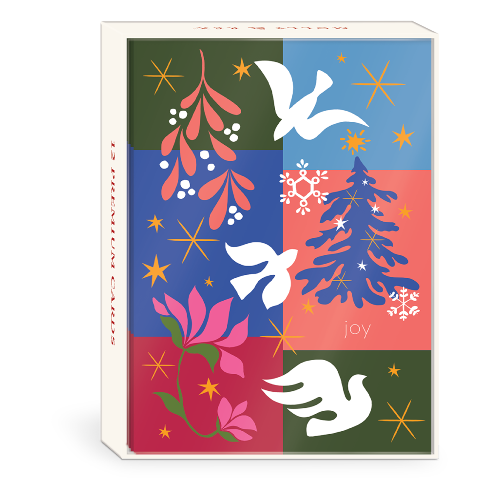 Merry Modern Multi Boxed Holiday Cards - Molly & Rex
