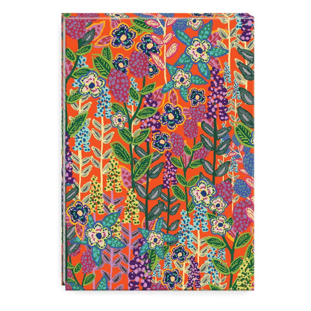 Orange Floral Flip-Top Notepad - Molly & Rex